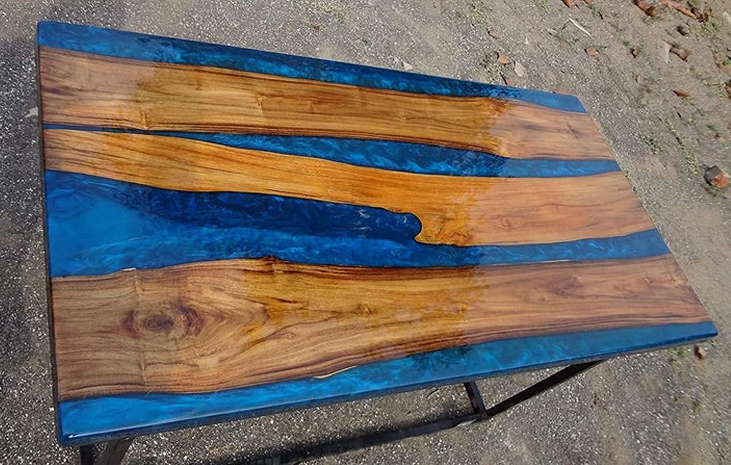 Epoxy Resin River Table, Natural Wood, Epoxy Table, Live Edge Wooden Table, Dining table, Natural Epoxy Table, Resin Table