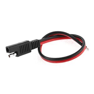 dgzzi 14awg sae extension cable 30cm/ 1ft 2 pin dc power sae single plug quick disconnect sae power automotive extension cable for motorcycle, car, tractor solar panel