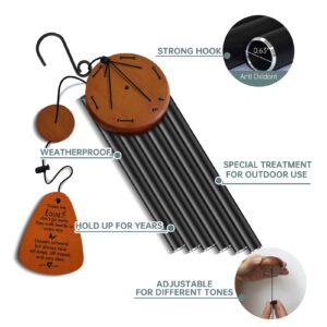 TONESLIX Memorial Wind Chimes, Sympathy Wind Chimes, Windchimes in Memory of a Loved one, Loss of Loved One Bereavement Gifts, Loss of Father Mother Husband Son Funeral Memorial Gifts