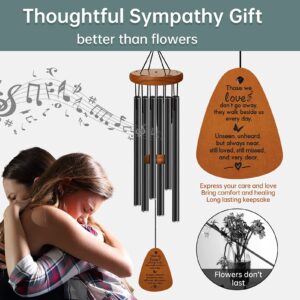 TONESLIX Memorial Wind Chimes, Sympathy Wind Chimes, Windchimes in Memory of a Loved one, Loss of Loved One Bereavement Gifts, Loss of Father Mother Husband Son Funeral Memorial Gifts