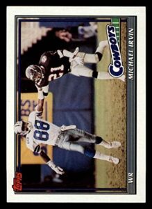 1991 topps # 368 michael irvin dallas cowboys (football card) nm/mt cowboys miami (fl)