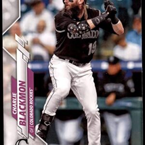 2020 Topps # 397 Charlie Blackmon Colorado Rockies (Baseball Card) NM/MT Rockies