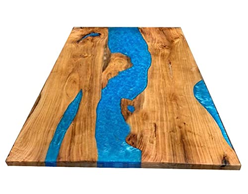 Epoxy Table, Live Edge Wooden Table, Epoxy Resin River Table, Natural Wood,Dining table, Natural Epoxy Table, Resin Table