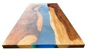 epoxy table, live edge wooden table, epoxy resin river table, natural wood,dining table, natural epoxy table, resin table 42" x 24" inch