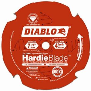 freud d0704dh diablo 7-1/4"x4t pcd tip tcg hardie fiber cement saw bld,5/8 arbor (single pack)