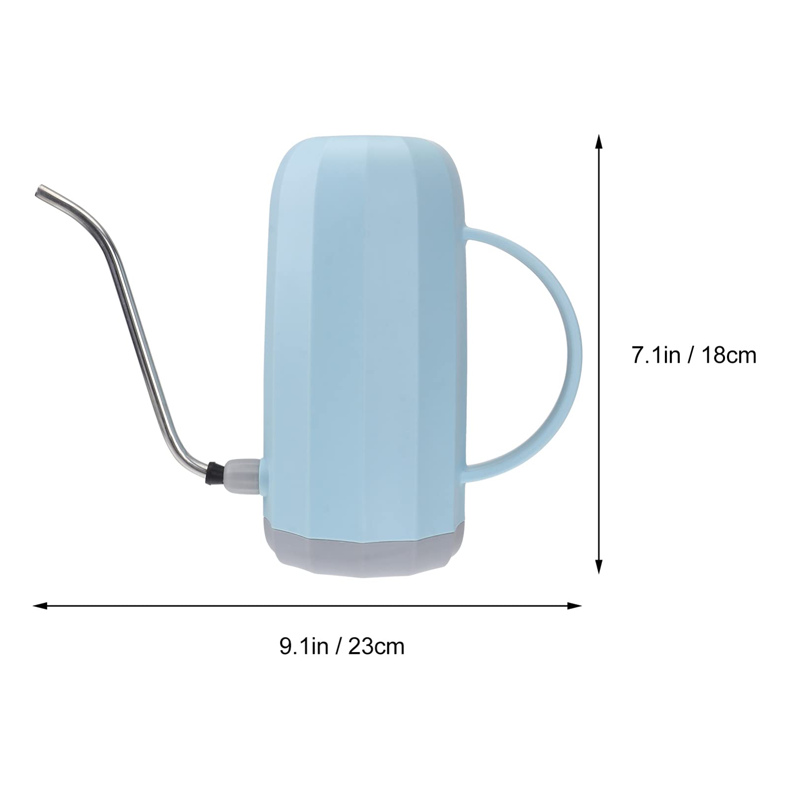 Happyyami Watering Can Stainless Steel Water Bottle Watering Kettle Garden Watering Bucket Spray Bonsai Watering Pot House Plants Watering Pot Water Cans Spout Child Long Mouth Plastic Tool