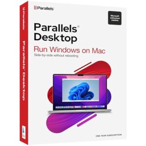 parallels desktop 19 for mac | run windows on mac virtual machine software | authorized by microsoft | 1 year subscription [mac key card]