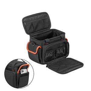 Trunab Carrying Case Compatible with Jackery Portable Power Station Explorer 160/240/300, Storage Bag with Waterproof Bottom and Front Pockets for Charging Cable and Accessories