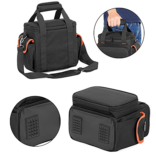 Trunab Carrying Case Compatible with Jackery Portable Power Station Explorer 160/240/300, Storage Bag with Waterproof Bottom and Front Pockets for Charging Cable and Accessories