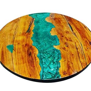 Epoxy Table, Live Edge Wooden Table, Epoxy Resin River Table, Natural Wood,Dining table, Natural Epoxy Table, Resin Table 51x51 inch