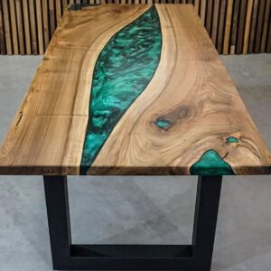 Epoxy Table, Live Edge Wooden Table, Epoxy Resin River Table, Natural Wood, Dining table, Natural Epoxy Table, Resin Table