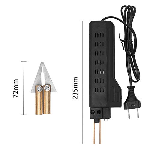 Shkalacar 50W Hot Stapler Plastic Repair Kit Car Bumper Crack Repair Welding Machine Welding Repair Systems Plastic Welder with 200pcs Wave Flat Corner Staples