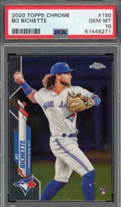 bo bichette 2020 topps chrome baseball rookie card #150 graded psa 10