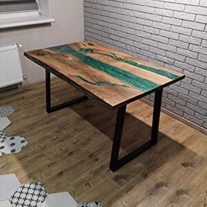 Epoxy Table, Epoxy Resin River Table, Live Edge Wooden Table, Natural Wood,Dining table, Natural Epoxy Table, Resin Table