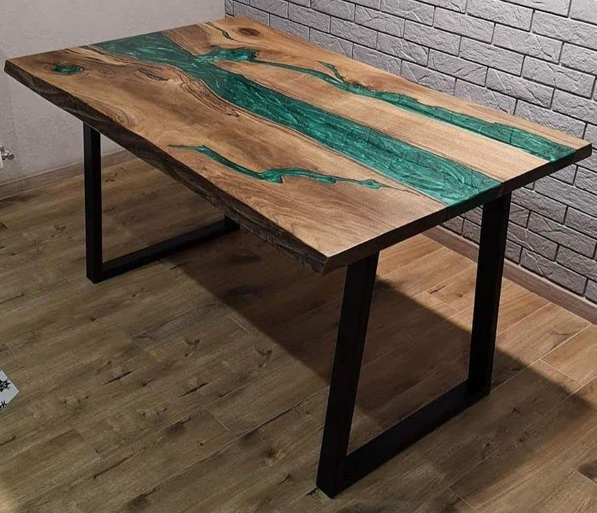 Epoxy Table, Live Edge Wooden Table, Epoxy Resin River Table, Natural Wood,Dining table, Natural Epoxy Table, Resin Table