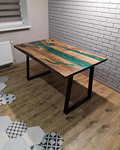 Epoxy Table, Epoxy Resin River Table, Live Edge Wooden Table, Natural Wood, Dining table, Natural Epoxy Table, Resin Table