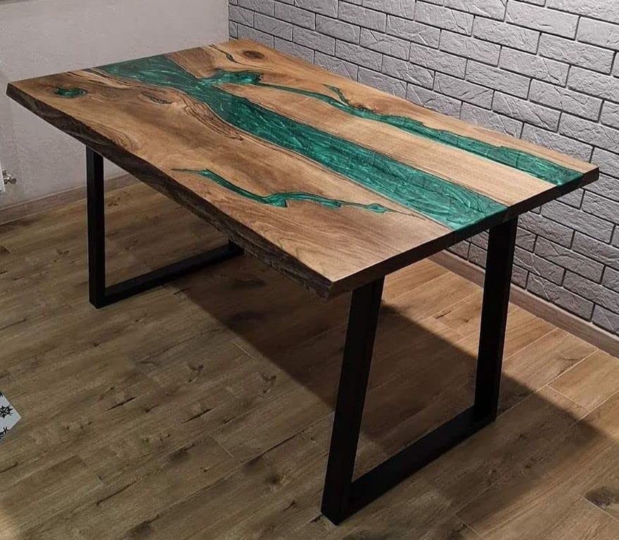 Epoxy Table, Epoxy Resin River Table, Live Edge Wooden Table, Natural Wood, Dining table, Natural Epoxy Table, Resin Table