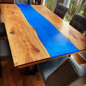 Epoxy Table, Live Edge Wooden Table, Epoxy Resin River Table, Natural Wood,Dining table, Natural Epoxy Table, Resin Table