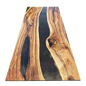 epoxy table, live edge wooden table, epoxy resin river table, natural wood,dining table, natural epoxy table, resin table 42x24 inch