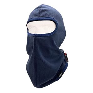 fullsheild full face mask men fr welding hood cotton balaclava flame resistant hard hat liner neck cover for welder firefighter gear motorcycle navy one size