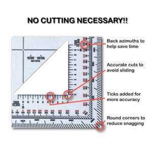 Ironheart Military Protractor Accurately Cut for Land Navigation