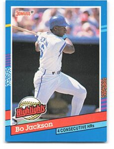 1991 donruss bonus cards #bc10 bo jackson nm-mt kansas city royals baseball