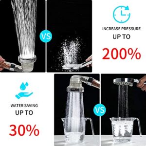 Shower Head High Pressure Filter Filtration Handheld Showerheads with Hose and Bracket,Water Saving 3 Mode Function Shower Heads for Dry Hair & Skin