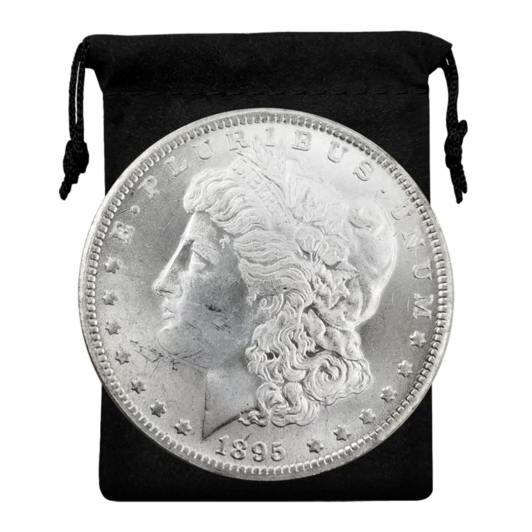 Kocreat 1895-S-COPY Morgan Dollar-Copper Plating Silver Coin-Replica U.S Old Original Pre Morgan Souvenir Coin Hobo Coin Lucky Coin Hobby Collection