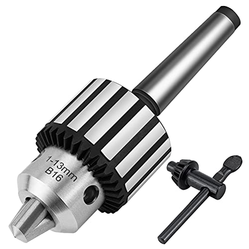 Earl Diamond Super Heavy Duty 1/2-Inch Drill Chuck with #2 Morse Taper Arbor & Chuck Key (1/2" MT2)