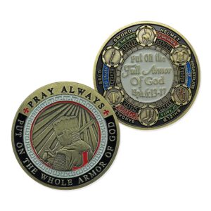 atsknsk armor of god challenge coin eph 6:13-17