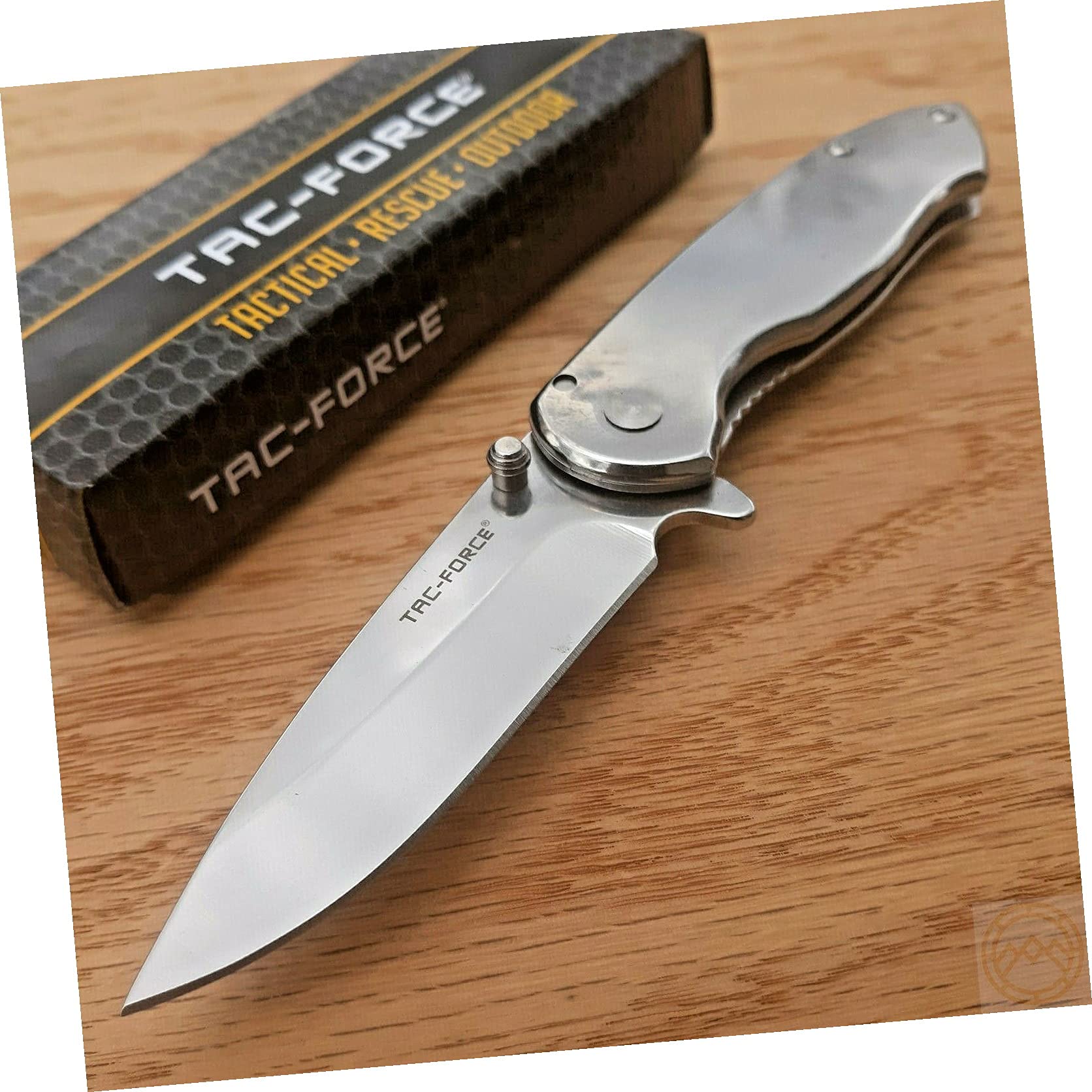 Framelock Stainless Steel Open Folding Pocket Knife 2.62" Blade Stainless Handle Outdoor Survival Hunting Knife for Camping by Survival Steel