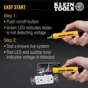 Klein Tools 69149P Electrical Test Kit with Digital Multimeter, Noncontact Voltage Tester and Electrical Outlet Tester, Leads and Batteries