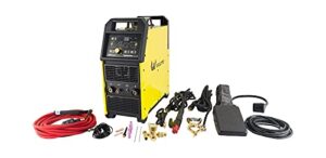 w weldpro digital tig acdc 250gd ac dc 250 amp tig/stick welder with pulse memory function and ck worldwide superflex tig torch dual voltage welding machine. (ck26gastorch)