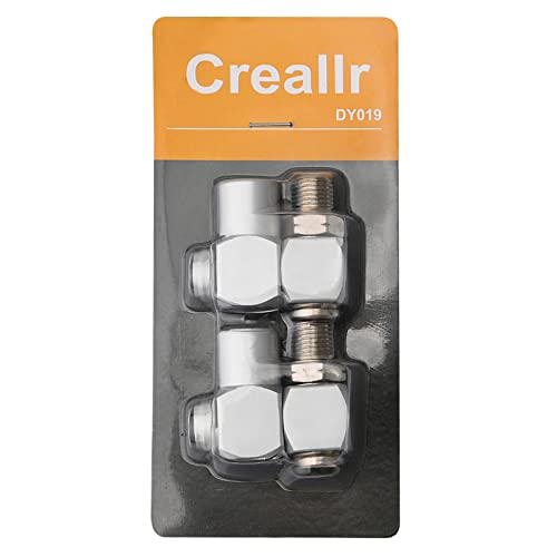 Creallr Air Hose Fittings, 1/4" NPT 360 Degree Swivel Air Hose Connector, 1/4 Inch Industrial Swivel Portable Aluminum Air Tool Adapter(2 Pieces)