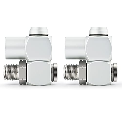 Creallr Air Hose Fittings, 1/4" NPT 360 Degree Swivel Air Hose Connector, 1/4 Inch Industrial Swivel Portable Aluminum Air Tool Adapter(2 Pieces)