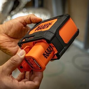 Klein Tools 93PLL Self-Leveling Laser Level, Green 3x360-Deg Planes, Rechargeable Battery, Magnetic Mount, Class II Laser (≤1mW @ 510-530nm)