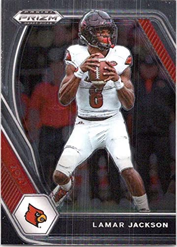 2021 Panini Prizm Draft Picks #26 Lamar Jackson Louisville Cardinals Official NCAA Football Trading Card in Raw (NM or Better) Condition