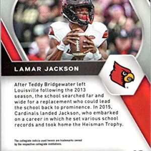 2021 Panini Prizm Draft Picks #26 Lamar Jackson Louisville Cardinals Official NCAA Football Trading Card in Raw (NM or Better) Condition