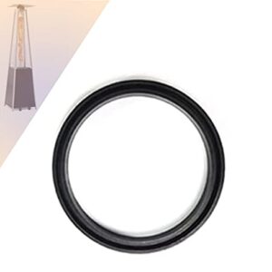 Firdnyohs 4" Glass Tubes Support Rubber Ring -Neoprene Support Ring for Glass Tubes,Pyramid Patio Heater Dancing Flames Pyramid Outdoor Patio Heater Replacement Glass Tube Support Rubber Rin -Black