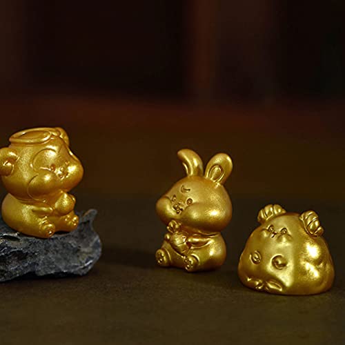 Yardwe 12Pcs Chinese Zodiac Resin Ornaments Resin Animals Figurines 2022 Chinese Zodiac Animal Statue Cake Toppers Mini Dollhouse Fairy Garden Bonsai Tabletop Decor