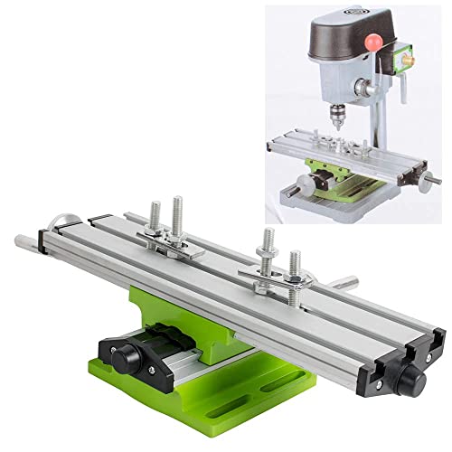 Industool Mini Milling Machine, Multifunction Worktable Milling Machine Compound Multi - function Milling Machine with Cross Sliding Table Vise for DIY Lathe Bench Drill