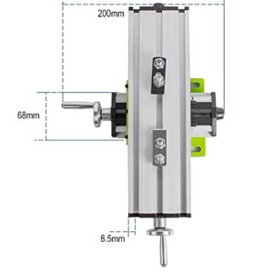 Industool Mini Milling Machine, Multifunction Worktable Milling Machine Compound Multi - function Milling Machine with Cross Sliding Table Vise for DIY Lathe Bench Drill