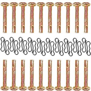 dokili 20 pcs shear pins + 20 pcs cotters pins for 738-04124a cub cadet mtd troy bilt 714-04040 738-04124 snowblowers replacement