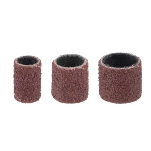 uxcell Sanding Drum Set Sanding Sleeves Sandpaper Kit with Drum Mandrels for Rotary Tool 80 Grit 66pcs