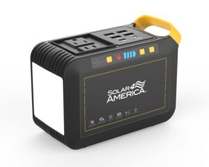 solar4america ac 80w/88.8wh 100w/222wh 200w/222wh output portable power supply 88.8wh capacity, for the outdoors camping car rv boat trailer or emergency (80w)