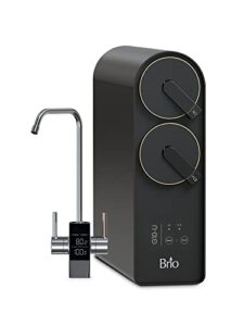 brio reverse osmosis water filtration system, 500 gpd, 2:1 pure to drain, tank-less, under sink faucet mount