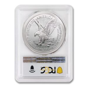 2021 (W) 1 oz American Silver Eagle Coins MS-70 (Type 2 - First Strike - Struck at The West Point Mint) by Coinfolio $1 MS70 PCGS