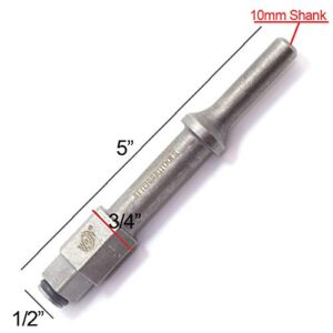 Shake'n Break Pneumatic Hammer Bolt Breaker Air Hammer Attachment Scaler 1/2 Inch Chisel for Removing Stubborn Fasteners Torx Bolts Nuts