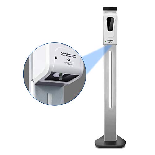 Wi-Fi Non-Contact Face Recognition Automatic Scanner Kiosk with Touch Screen and face Comparison Library(Stand with Hand Sanitizer Dispenser)