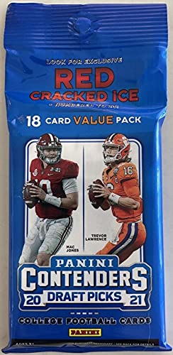 2021 Panini Contenders Draft Picks Football Value Pack Box (216 NFL Trading Cards)